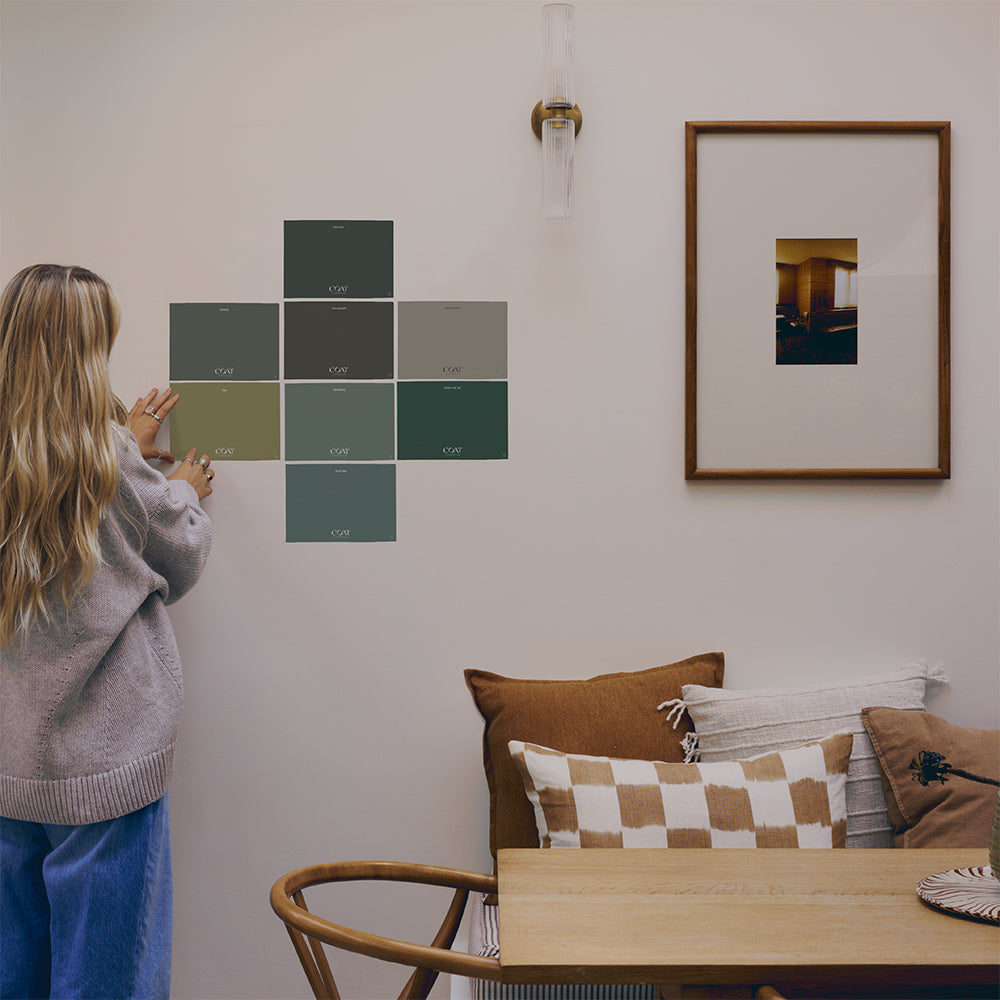 Dark Green Paint Sample Pack | Peel & Stick Samples | COAT Paints