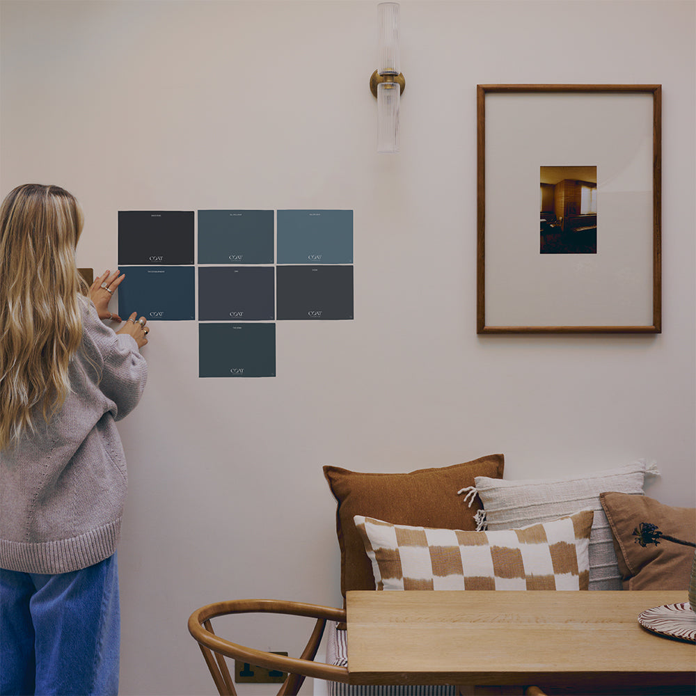 Dark Blue Paint Sample Pack | Peel & Stick Samples | COAT Paints