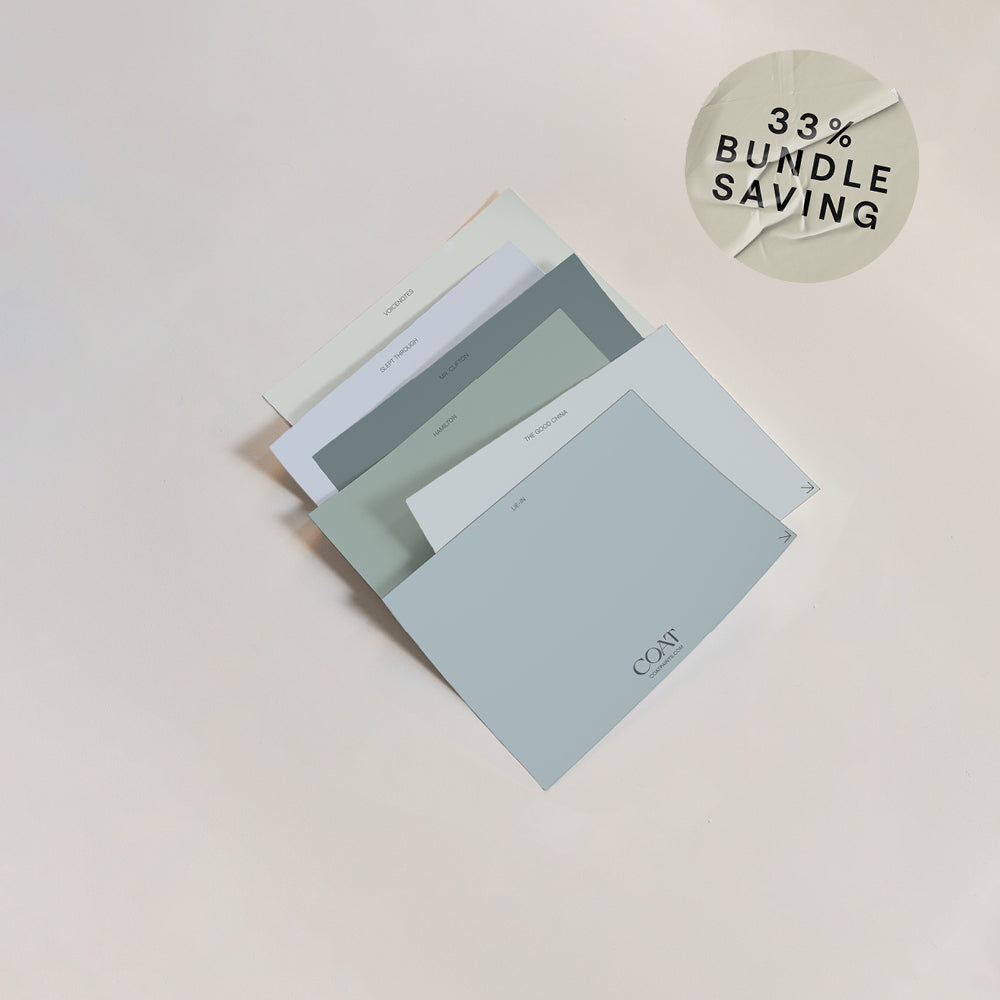 Light Blue Paint Sample Pack | Peel & Stick Samples | COAT Paints