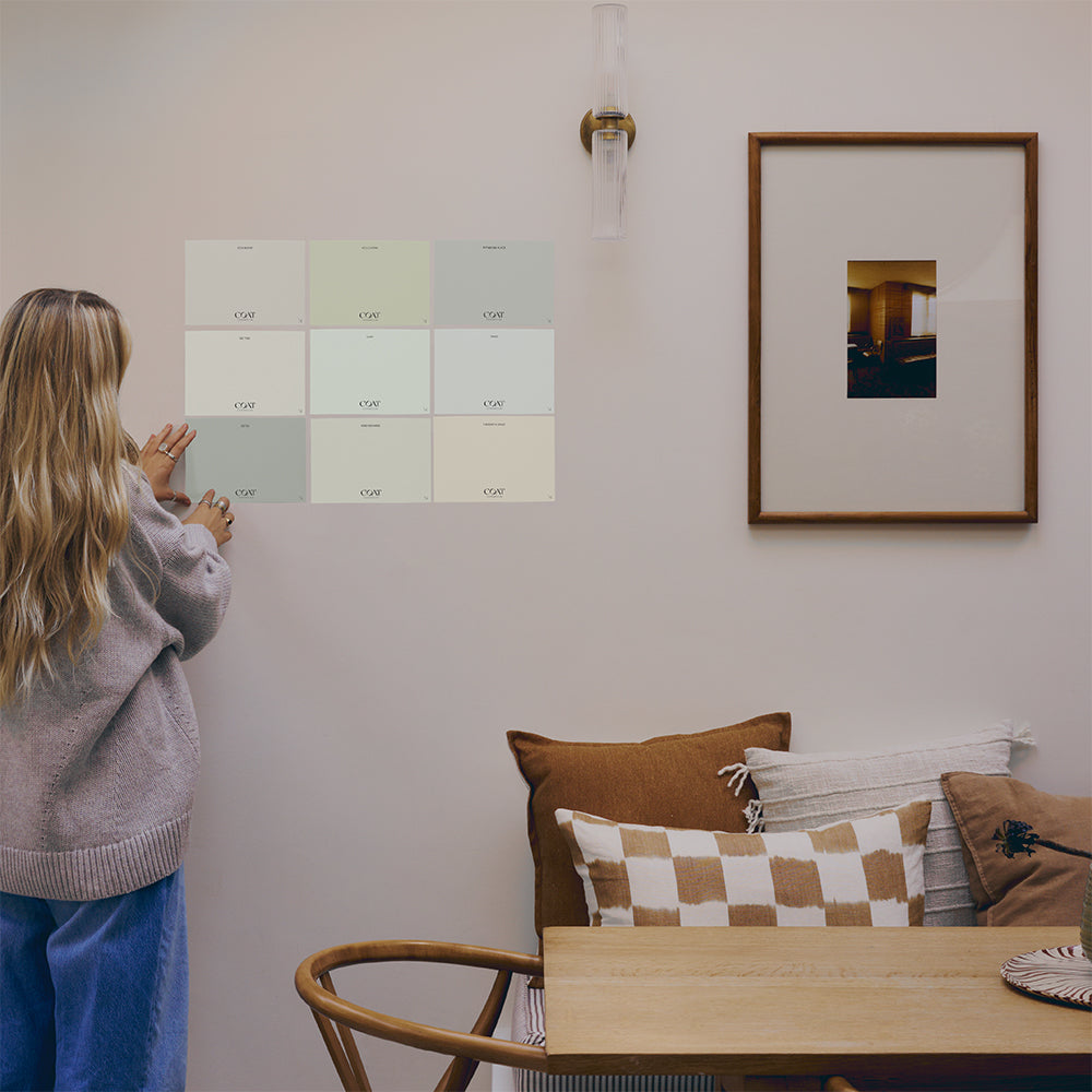 Light Green Paint Sample Pack | Peel & Stick Samples | COAT Paints