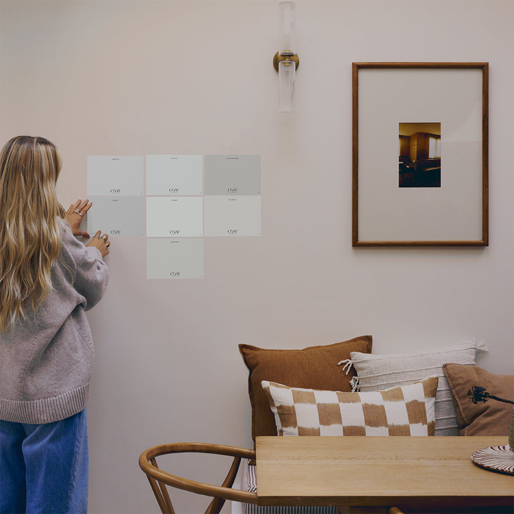 Light Grey Paint Sample Pack | Peel & Stick Samples | COAT Paints