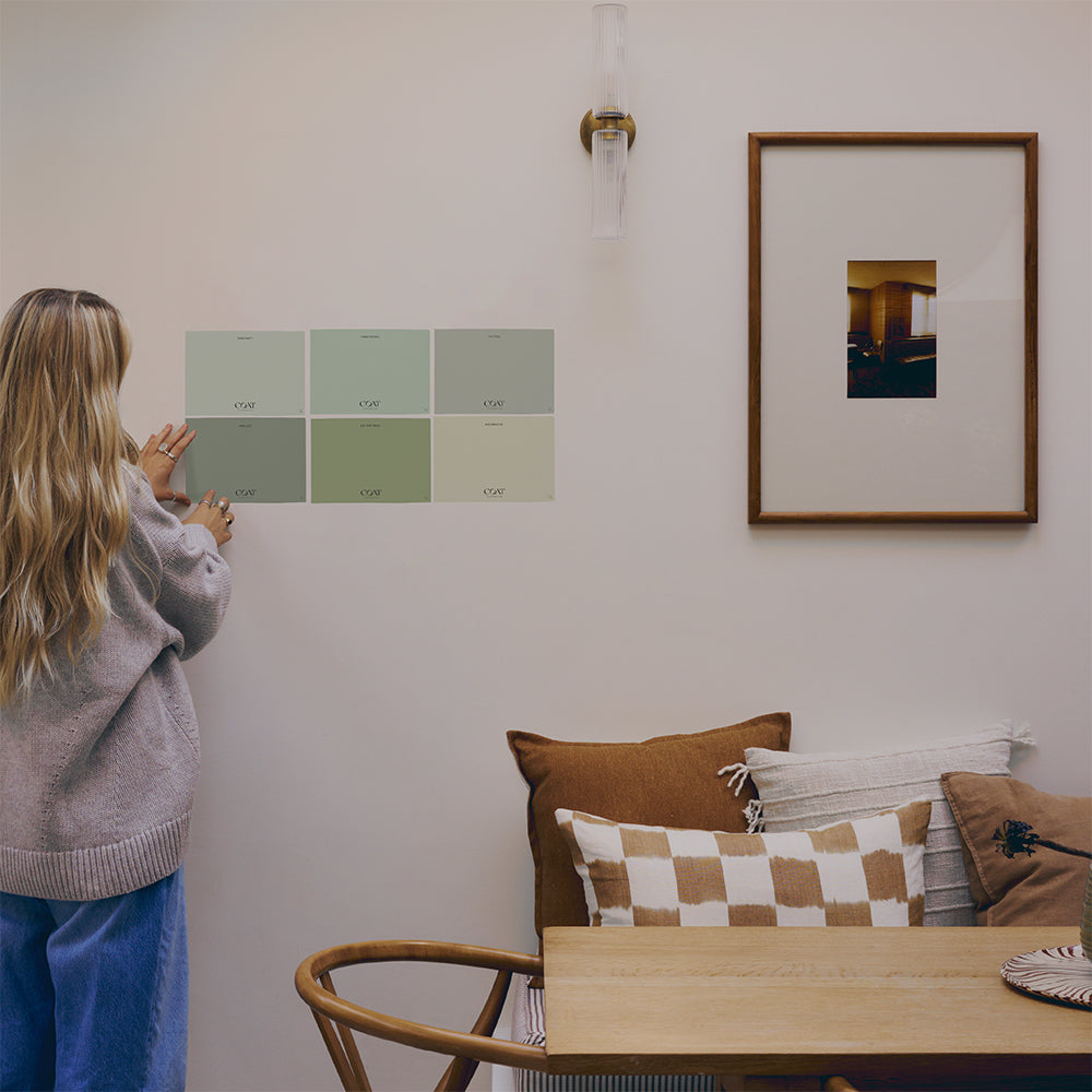 Mid Green Paint Sample Pack | Peel & Stick Samples | COAT Paints