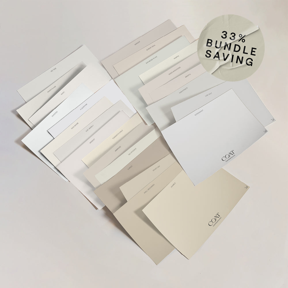 The Ultimate Neutral Sample Pack | Peel & Stick Samples | COAT Paints
