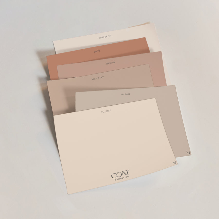 Bare Plaster Paint Sample Pack | Peel & Stick Samples | COAT Paints