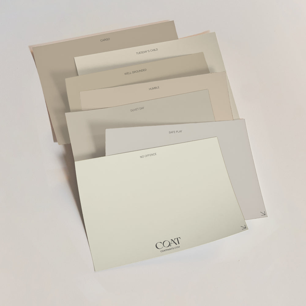 Beige Paint Sample Pack | Peel & Stick Samples | COAT Paints