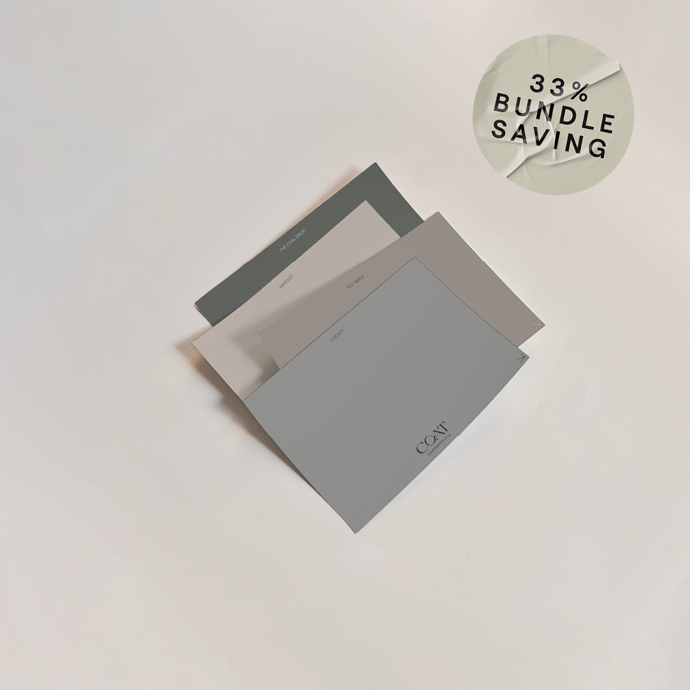 Dark Grey Paint Sample Pack | Peel & Stick Samples | COAT Paints