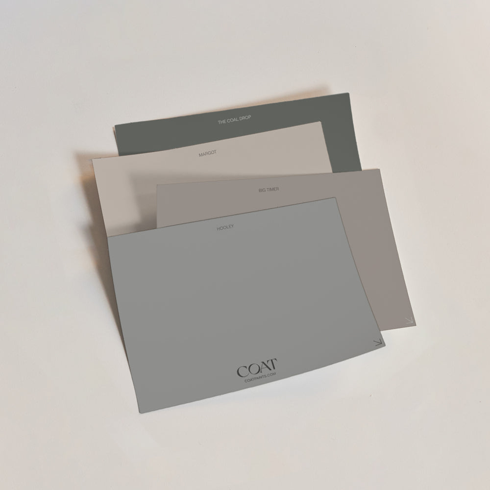 Dark Grey Paint Sample Pack | Peel & Stick Samples | COAT Paints