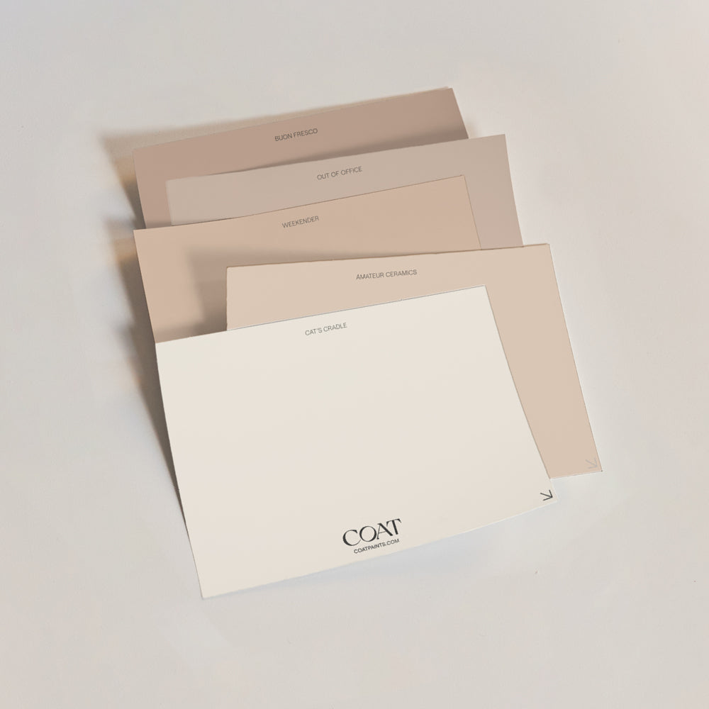 Earthy Neutral Paint Sample Pack | Peel & Stick Samples | COAT Paints