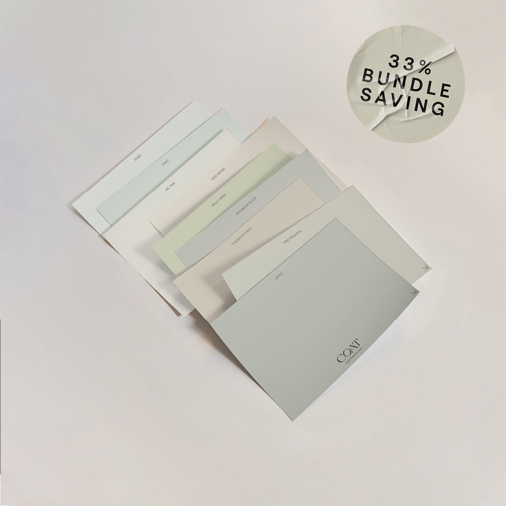 Light Green Paint Sample Pack | Peel & Stick Samples | COAT Paints