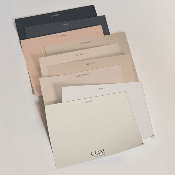 Natural Plaster Colour Scheme | Peel & Stick Samples | COAT Paints