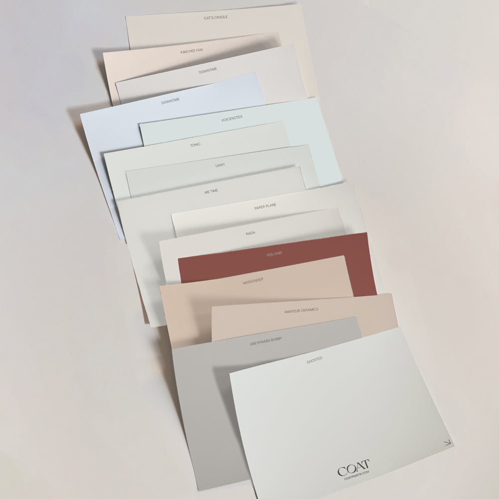 2024 Colours Paint Sample Pack | Luxury Eco Paint Paints – COAT Paints