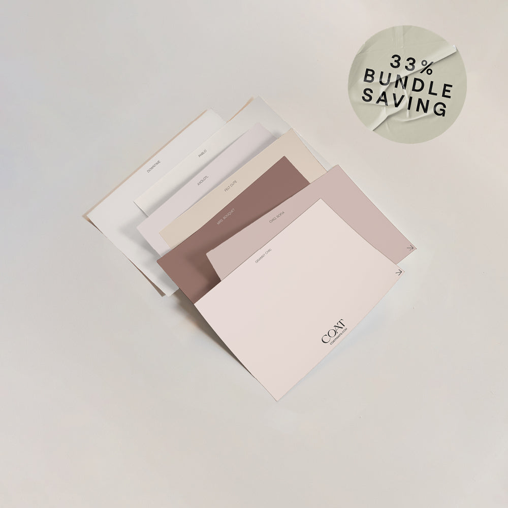 Pink Paint Sample Pack | Peel & Stick Samples | COAT Paints