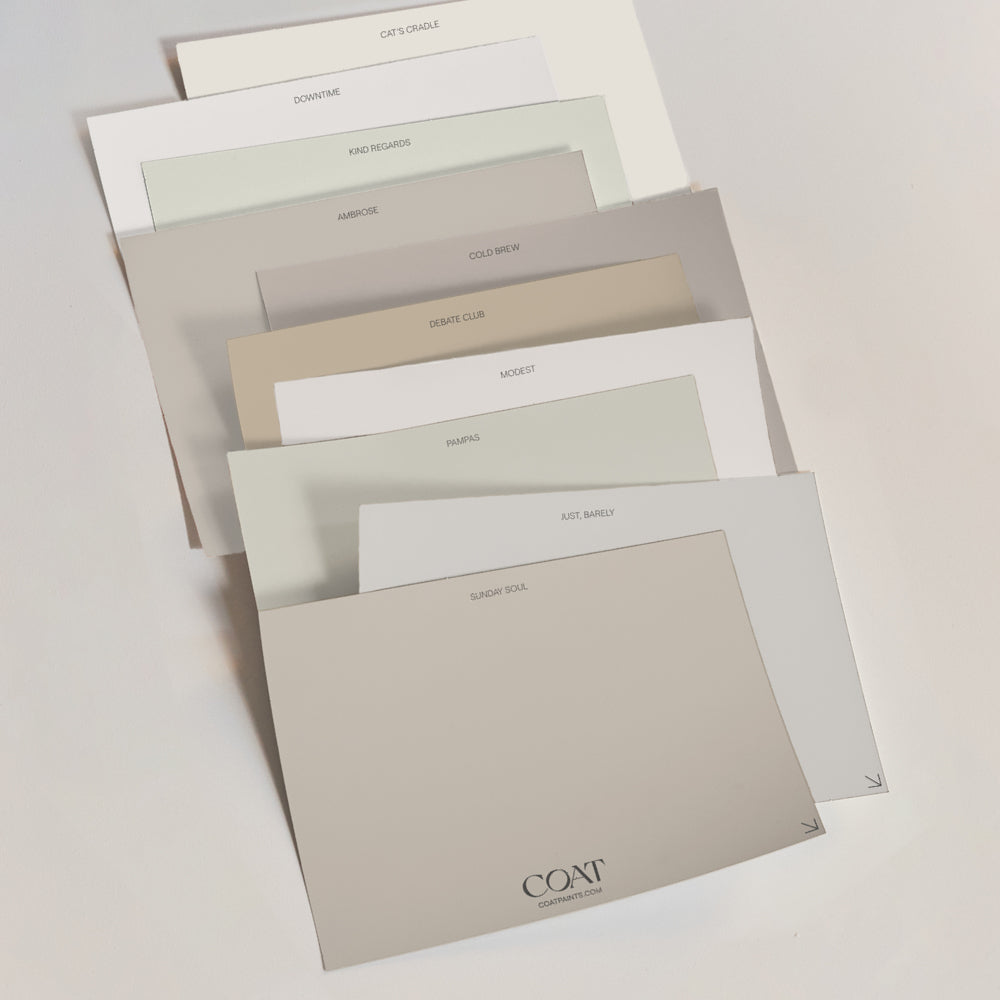 The West Facing Neutrals Sample Pack - Luxury Eco Paint Paints – COAT ...