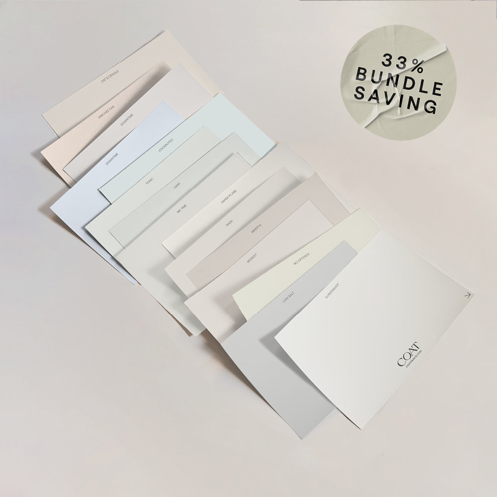 White Sample Pack | Peel & Stick Samples | COAT Paints