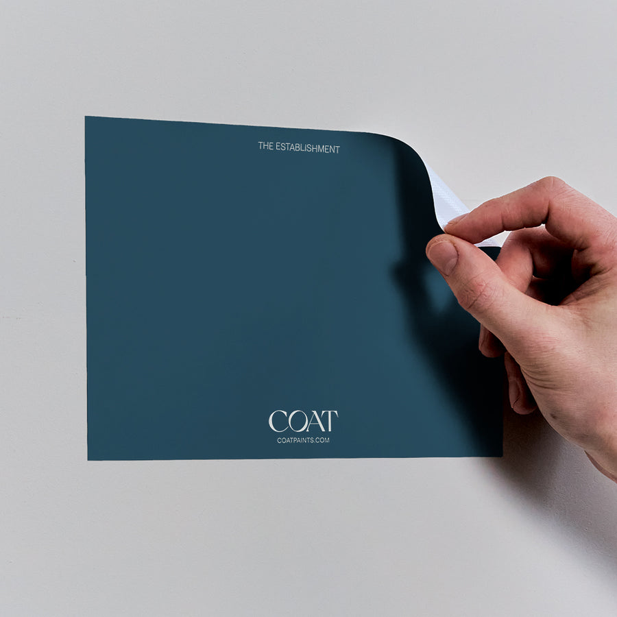 Dark Blue Paint Sample Pack | Peel & Stick Samples | COAT Paints