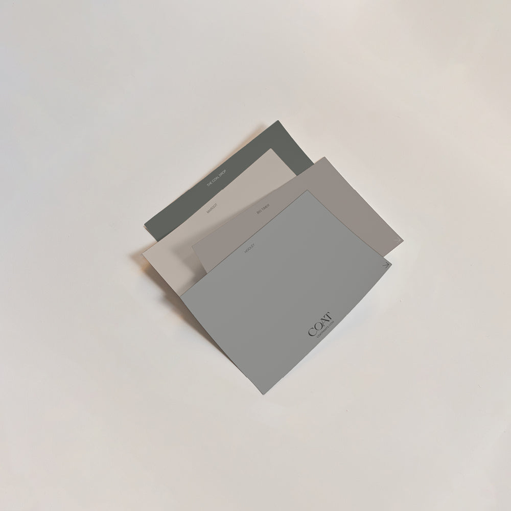 Dark Grey Paint Sample Pack | Peel & Stick Samples | COAT Paints