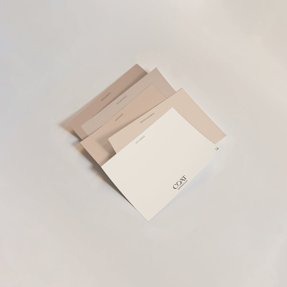 Earthy Neutral Paint Sample Pack | Peel & Stick Samples | COAT Paints