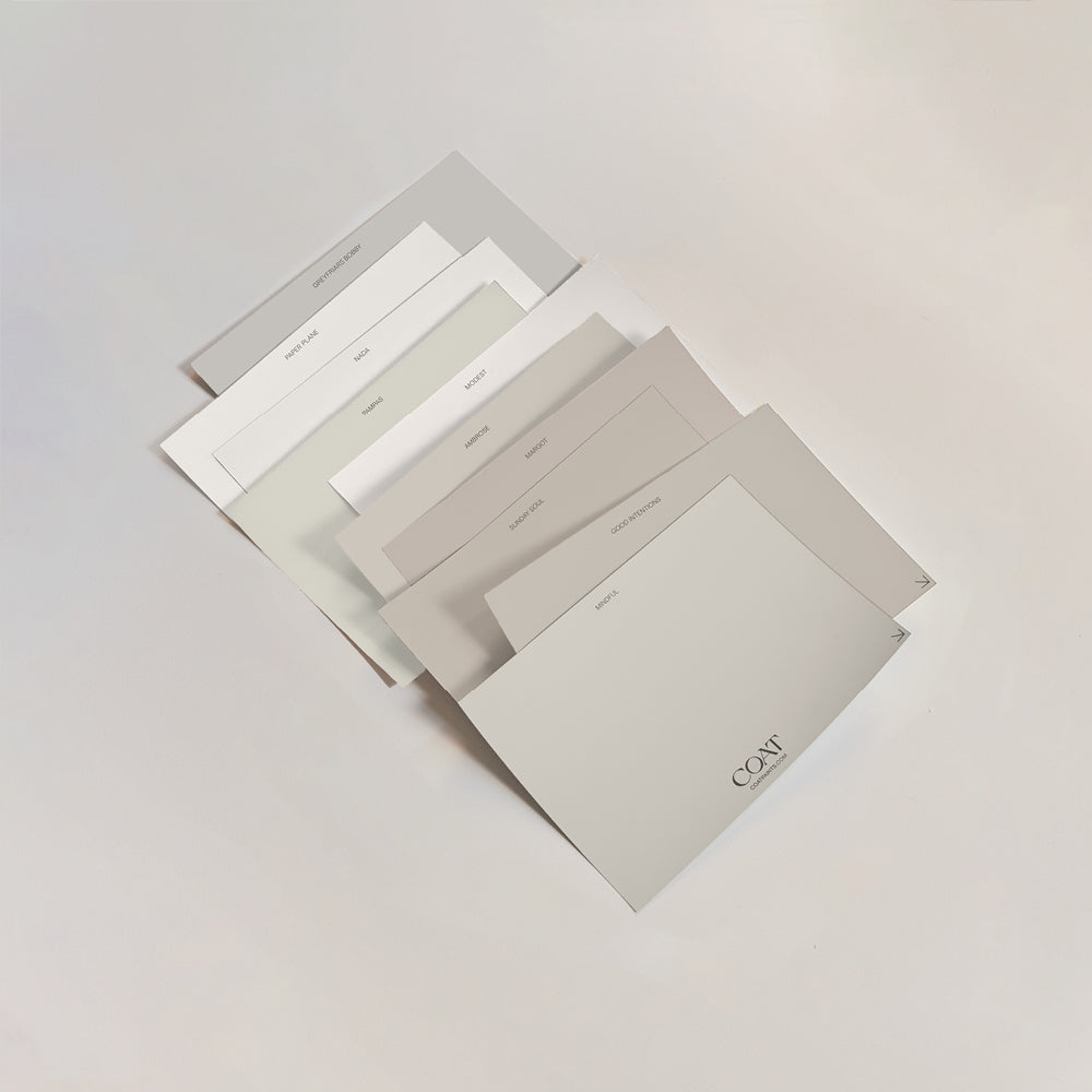 Greige Paint Sample Pack | Peel & Stick Samples | COAT Paints