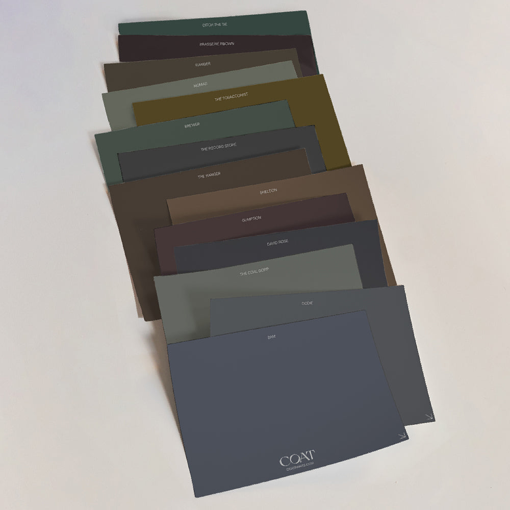 Deep & Dark Paint Sample Pack | Peel & Stick Samples | COAT Paints