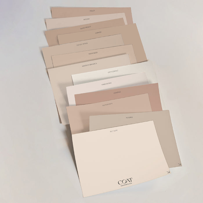 Bare Plaster Paint Sample Pack | Peel & Stick Samples | COAT Paints