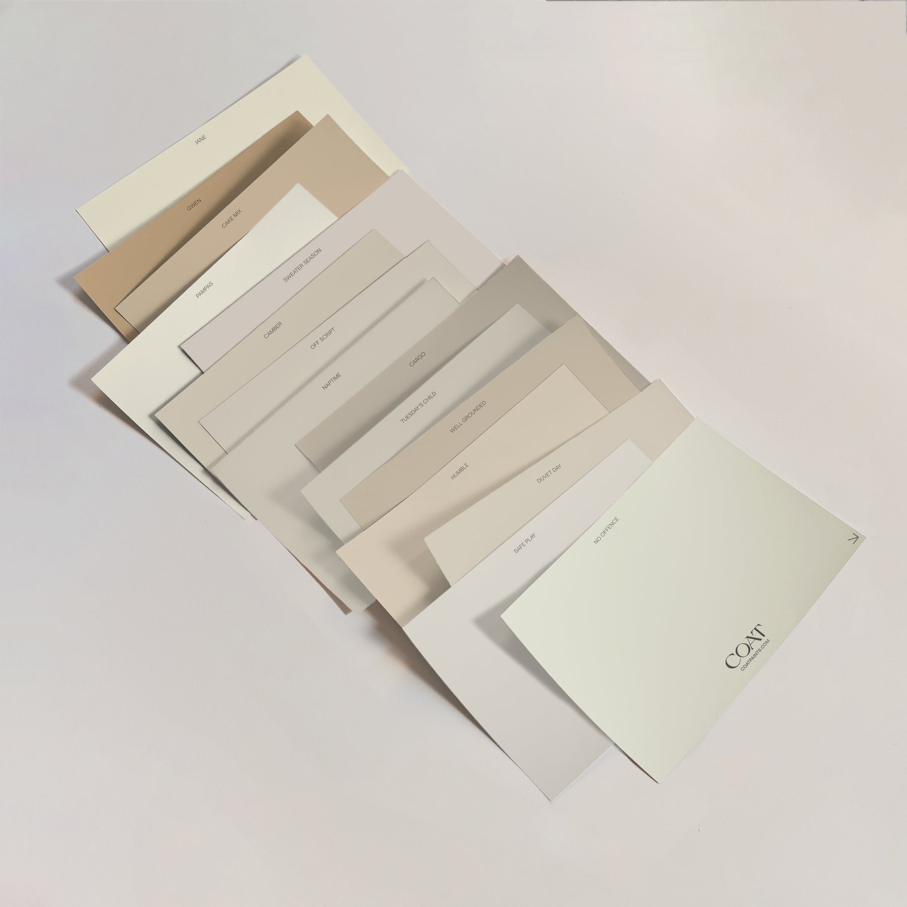 Beige Paint Sample Pack | Peel & Stick Samples | COAT Paints