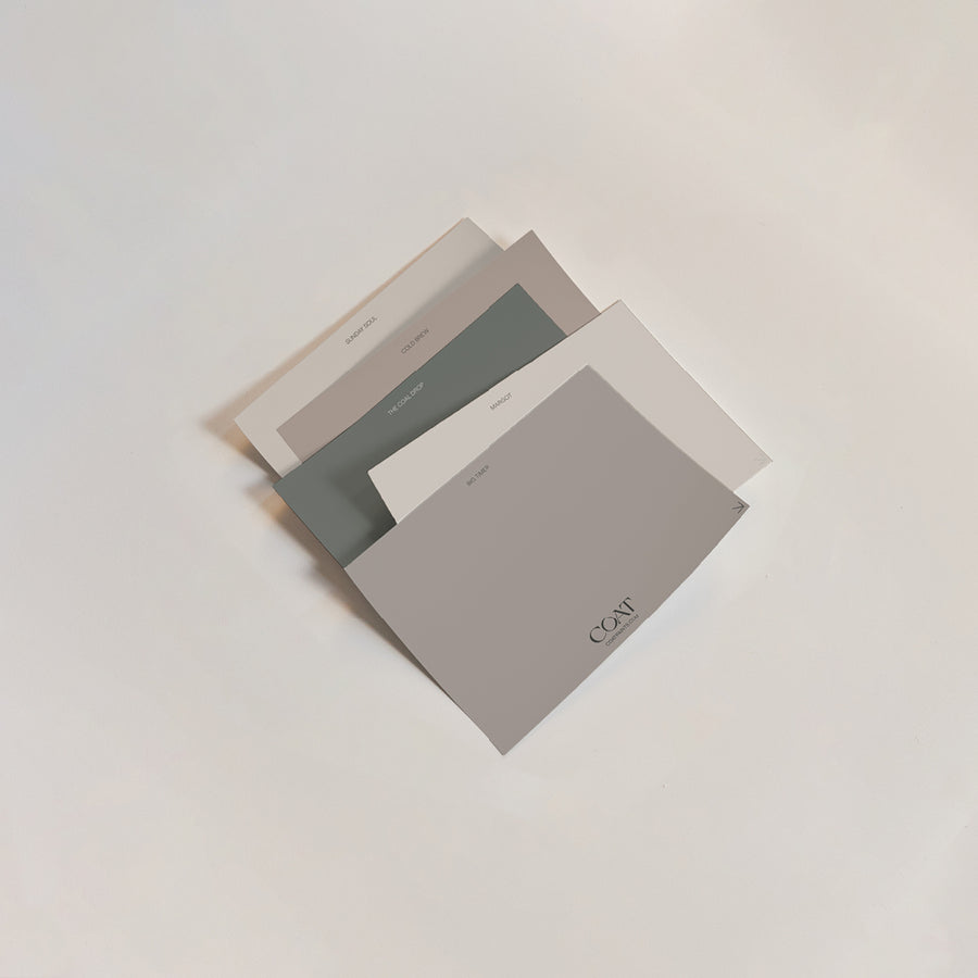 Dark Grey Paint Sample Pack | Peel & Stick Samples | COAT Paints