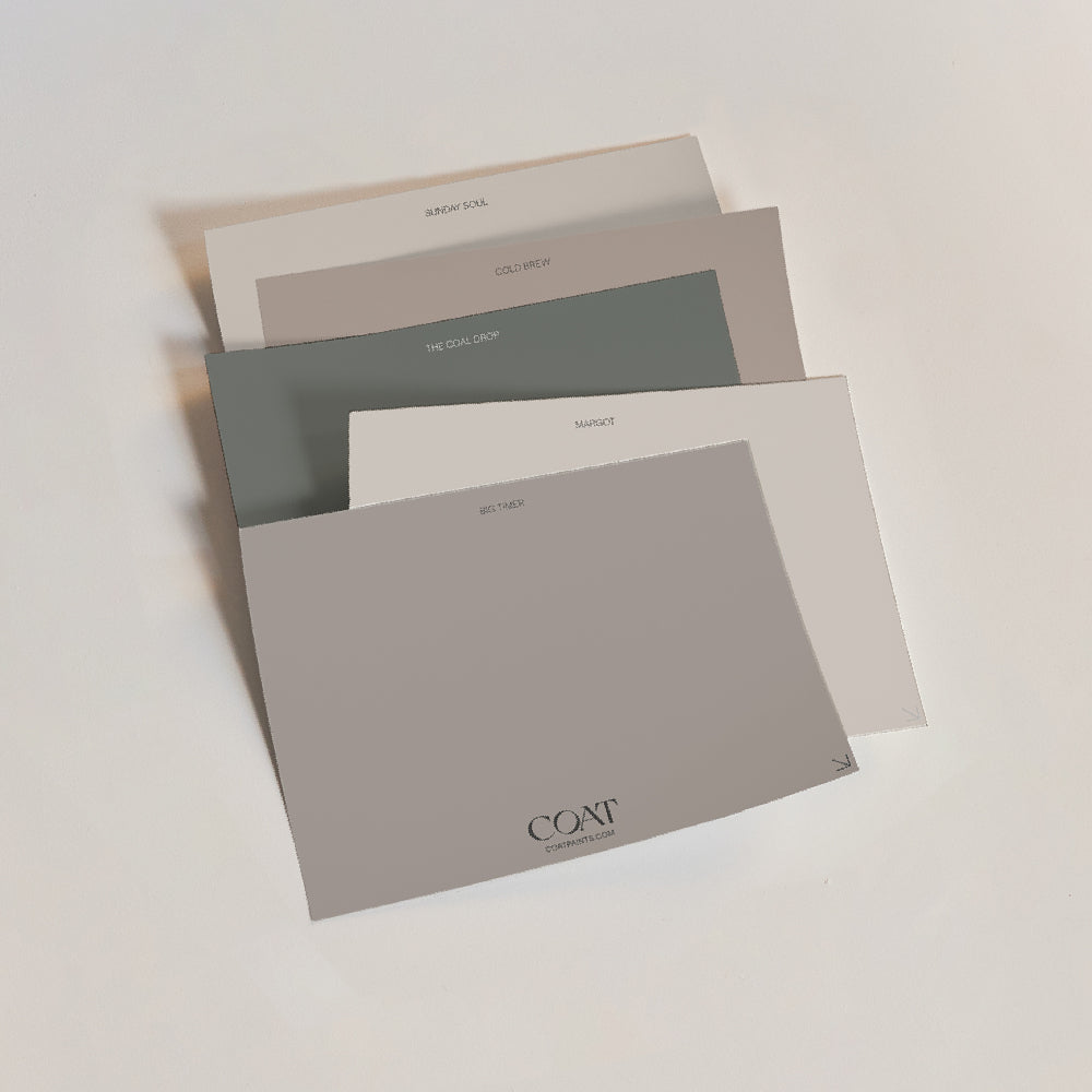 Dark Grey Paint Sample Pack | Peel & Stick Samples | COAT Paints