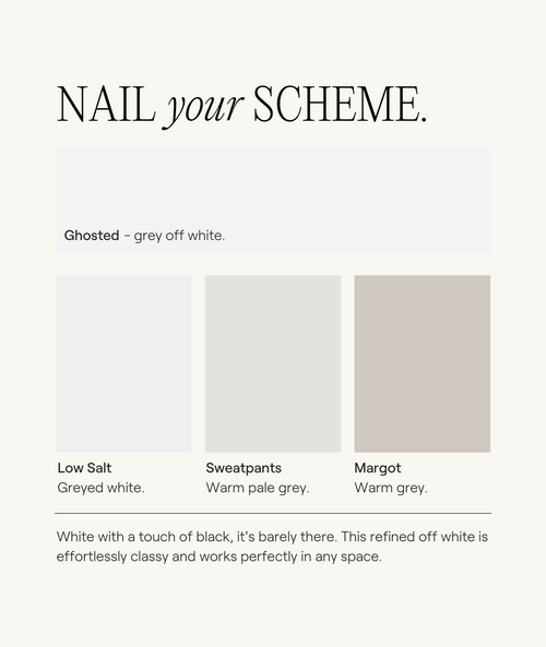 Buy Grey Off White Paint - Flat Matt (Ghosted) – COAT Paints