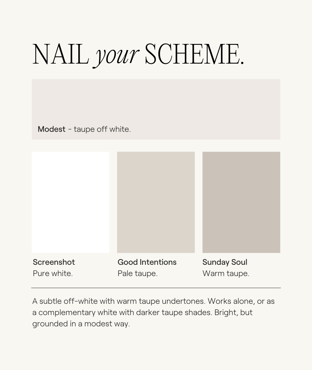 Buy Taupe Off-White Paint (Modest) - Flat Matt – COAT Paints