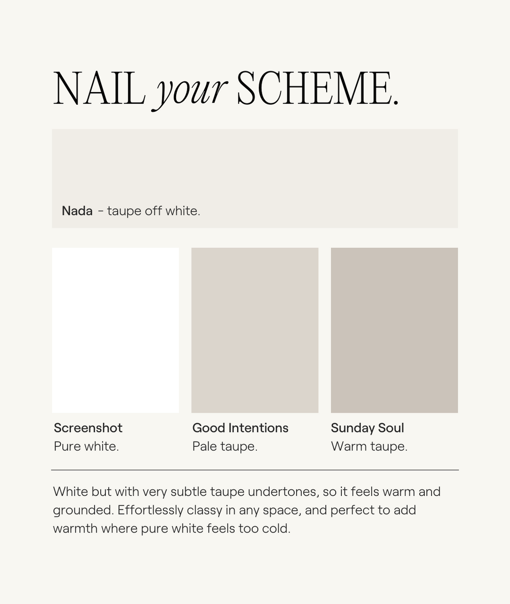 Buy Taupe White Paint (Nada) - Flat Matt – COAT Paints