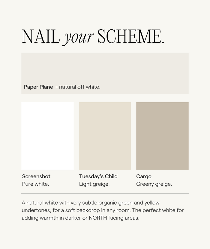 Buy Natural Off White Paint - Flat Matt (Paper Plane) – COAT Paints