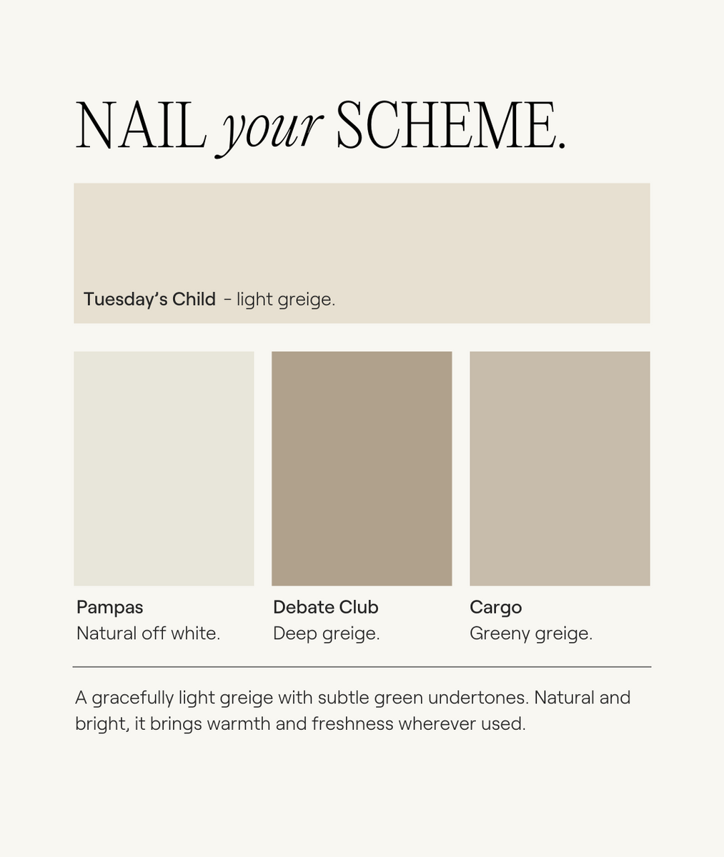 Buy Pale Greige Paint (Tuesday's Child) - Flat Matt – COAT Paints